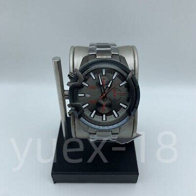 Diesel DZ4586 Griffed Chronograph Gray Dial Gunmetal Stainless Steel ...