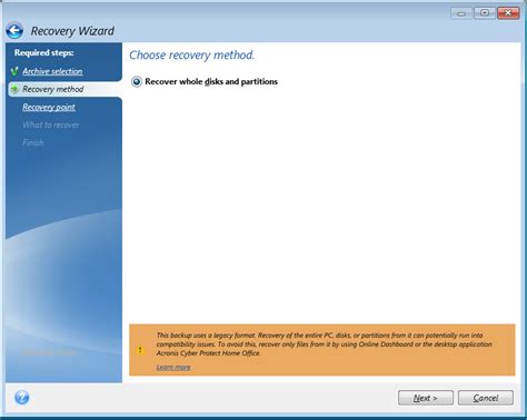 73032 Acronis True Image Switching From Tib Archive2 To Tibx Archive3 Backup Format