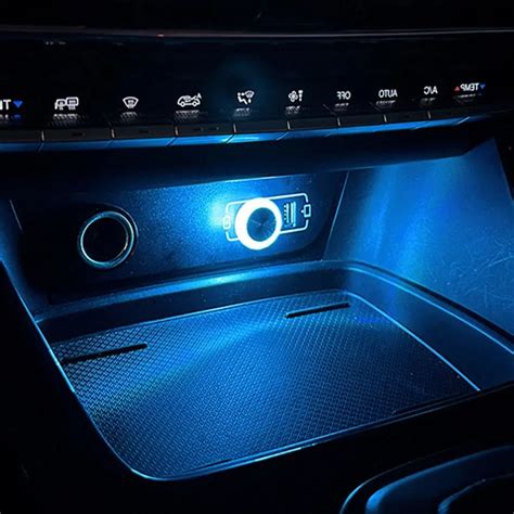 Mini USB Luz Ambiente Para Carro L Mpadas Atmosfera Plug And Play