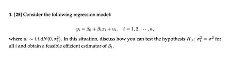 Solved 25 ﻿consider The Following Regression