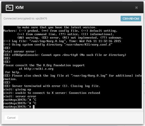 Server Start Cannot Open Devtty0 No Such File Or Directory Ask