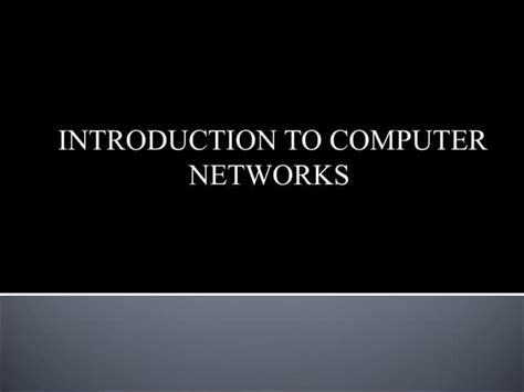 notes of introduction to computer networks ppt