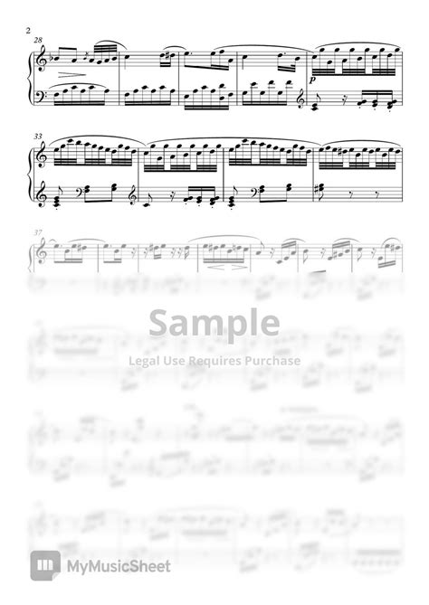 Beethoven Für Elise 악보 By Pianogenius