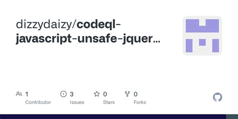 Github Dizzydaizy Codeql Javascript Unsafe Jquery Plugin
