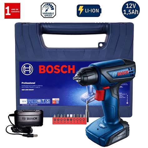 Parafusadeira E Furadeira De Impacto Bosch Profissional V Maleta Bivolt Smart GSR