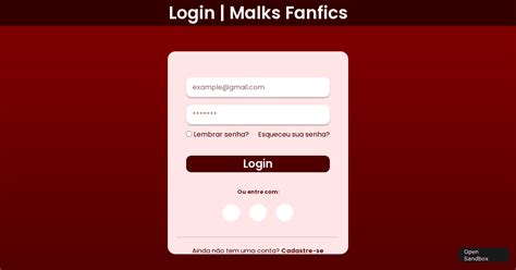 Login Interface Codesandbox