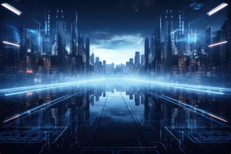 Cloud Computing Transfer Big Data On Internet Futuristic Digital