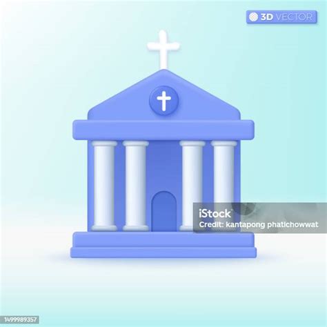 Simboli Dellicona Delledificio Della Chiesa Chiesa Cristiana Colonne E