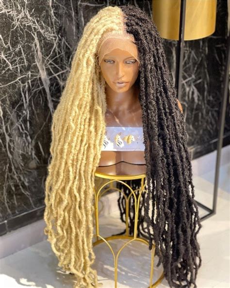 Faux Locs On A Full Lace Wig Length 32 Inches Lace Type Full Lace