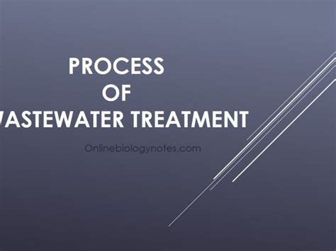 Wastewater Industrial Effluent And Domestic Sewage Online Biology Notes