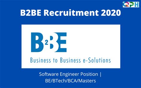 B2be Recruitment 2020 Hiring Sofware Support Engineer Position Diplomabebtech Apply Now