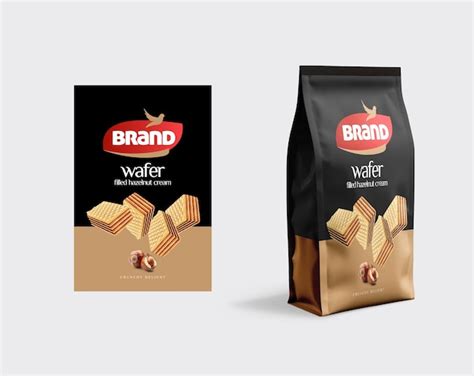 Premium Vector Premium Wafer Packaging Design Label