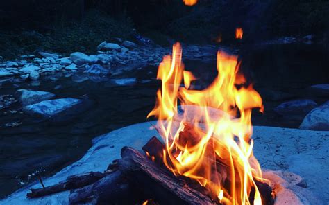 Winter Camp Fire Wallpapers Wallpaper Cave