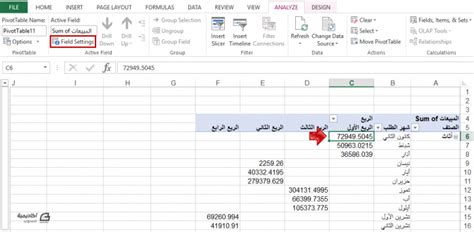 أساسيات الجداول المحورية Pivot Tables في Microsoft Excel اكسل أكاديمية حسوب