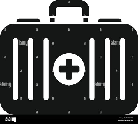 First Aid Kit Icon Simple Vector Physical Therapist Rehab Exercise