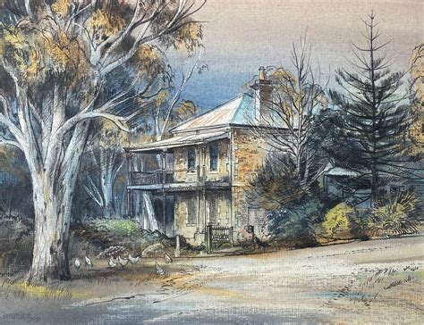 Lot Kenneth Willliam David Jack Australia 1924 2006 Willunga 1981 Mixed Media On Art Paper