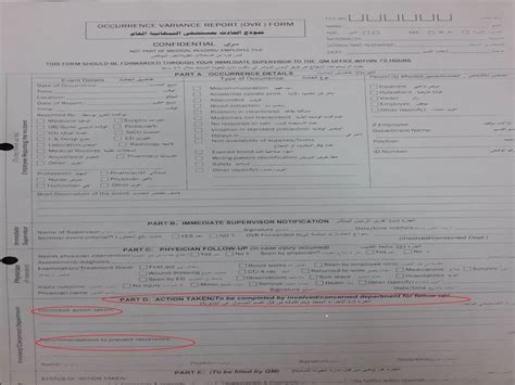 Occurrence Variance Report Ppt
