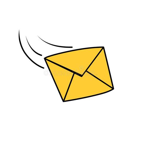 Flying Letter Icon Love And Heart Vector Stock Vector Illustration