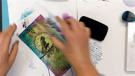 Raven Rests In The Sunshine A Lavinia Stamps Tutorial Youtube