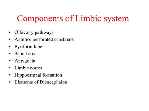 Limbic And Paralimbic System Ppt