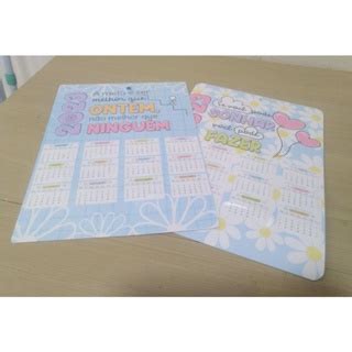 Calendário de Parede Shopee Brasil