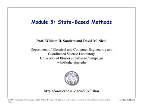 module 3 state based methods lecture slides cs 541 docsity