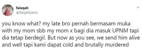 Kami Hantar Dia Hidup Dapat Kembali Dah Sejuk Ini Luahan Adik Zulfarhan Boleh Buat Sesiapa