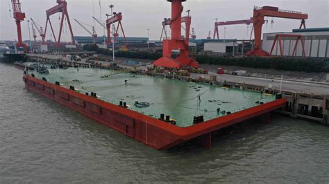 340 FT Non Self Propelled Deck Barge For Sale Eshiptrading