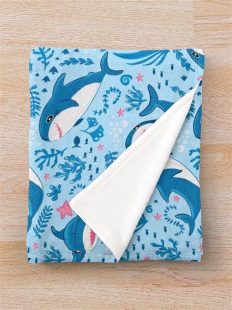 Blahaj Shark Throw Blanket For Sale By Chromis Chromis Redbubble
