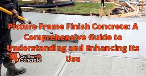 Stylish Concrete Picture Frame Finishes