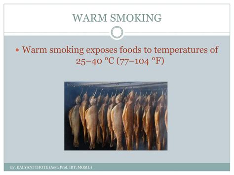Food Smoking Processing And Preservation Pptx