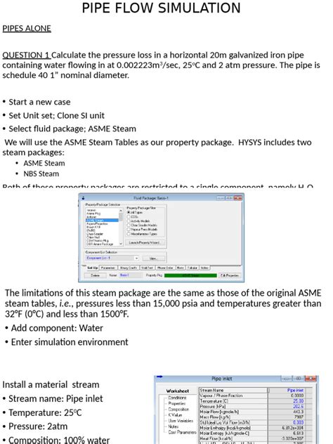 Pipe Flow Simulation Pdf Pipe Fluid Conveyance Pump