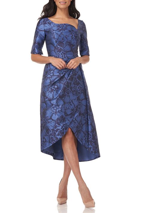 Mediterranean Blue Twilight Kay Unger 5515161 Short Sleeve Tea Length Mediterranean Blue Twilight Kay Unger 5515161 Short Sleeve Tea Length