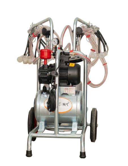Aparat De Muls Capre Si Oi Emt Un Bidon Aluminiu 20 Litri 4 Posturi Pompa Vacuum Ulei