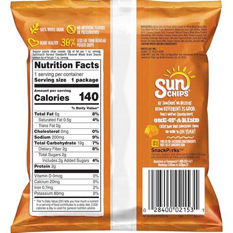 Sunchips Garden Salsa Nutrition Small Bag Fasci Garden