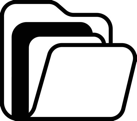 Open Folder File Solid Glyph Vector Illustration 36576961 Vector Art At