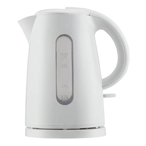 Mainstays 17 Liter Plastic Electric Kettle White Walmart Business