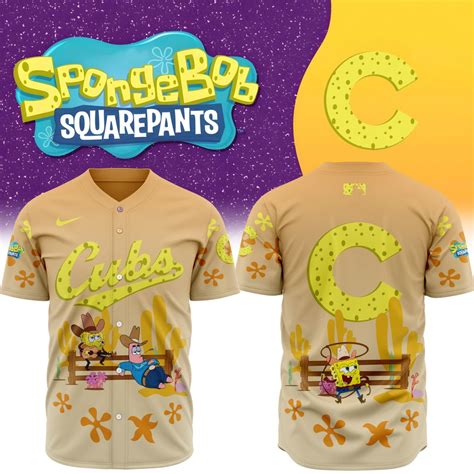 Premium Mlb Chicago Cubs X Spongebob Squarepants Special Baseball