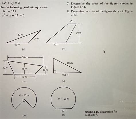 Determine The Areas Of The Figures Shown InFigure Chegg