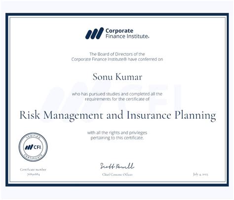 Sonu Kumar On Linkedin Finance Cfi Certificate