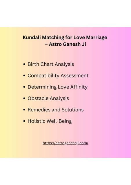 Kundali Matching For Love Marriage Astro Ganesh Ji 2pdf