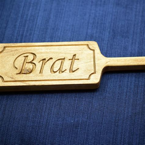 Brat Paddle Etsy