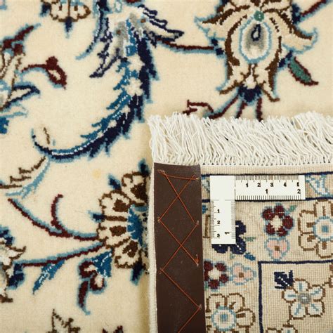 قیمت و خرید فرش دستبافت شش متری طرح نائین 9لا مدل گل ابریشم کد 508878