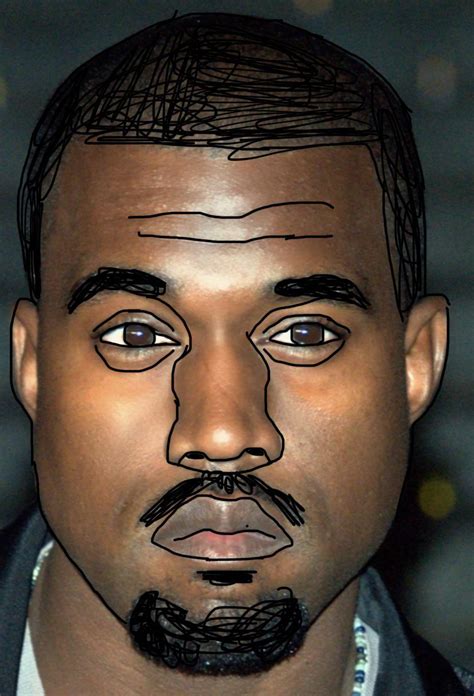 Line Art Of Kanye I Did Rkanye