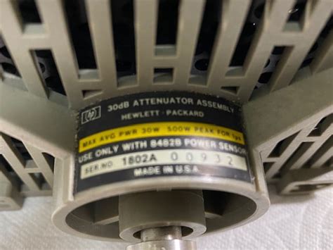 Hp Agilent 8498a Hi Power Attenuator Assembly And 8482b Power Sensor Panatron Inc
