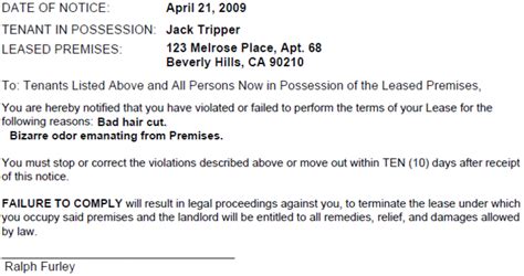 Washington 10 Day Notice To Comply Or Vacate Ezlandlordforms