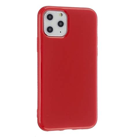 Błyszczące etui z miękkiego plastiku dla iPhone czerwony AppleKing pl