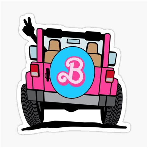 Jeep Wave Off Road Barbie B Wheel Cover Sticker For Sale By