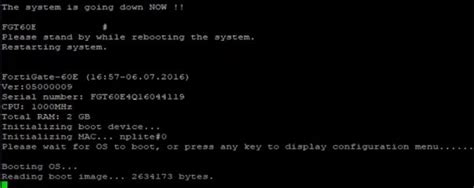 How To Reset Fortigate Firewall With The Factory Default Setting