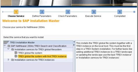 SAP Tutorials SAP TREX Installation With Screen Shots